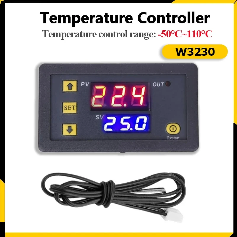 W3230-Mini-Digital-Temperature-Controller-12V-24V-220V-Thermostat-Regulator-Heating-Cooling ...