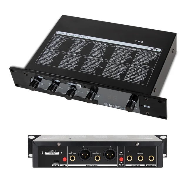 Digital Mixer Bluetooth - 99 DSP Effects With XLR Output (Type-C ...