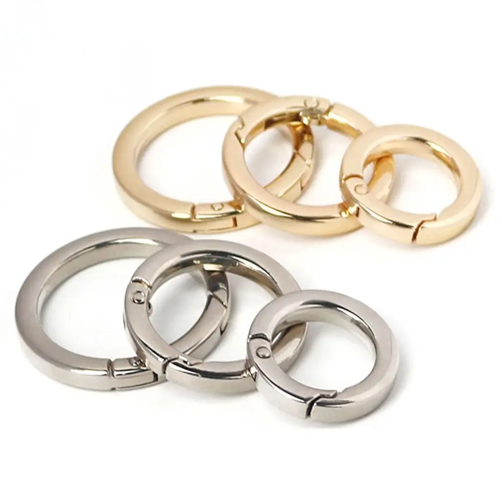 Black-gold-silver-Round-Push-Trigger-Snap-Clasp-Clip-Bag-Belt-Buckle ...