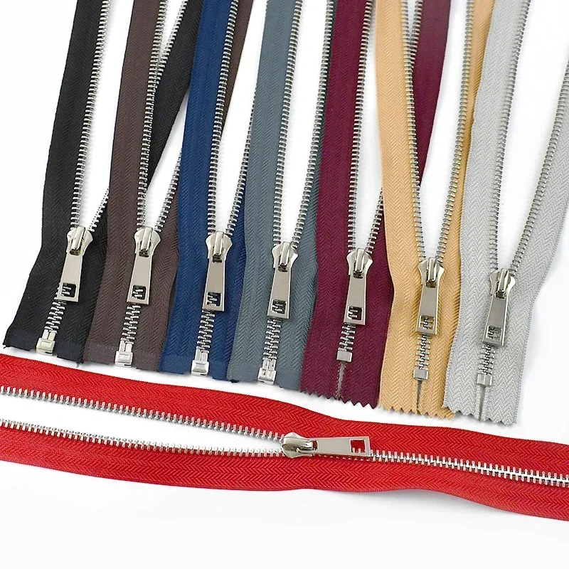 2Pcs 5# Meetee Metal Zipper for Sewing 15-30cm Close-End 40-80cm Open ...