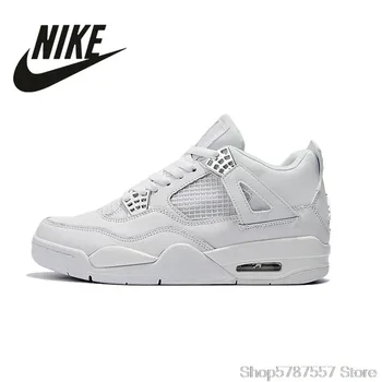 Nike Air Jordan 4 Denim AJ4 Breathable Men's New Arrival Authentic ...