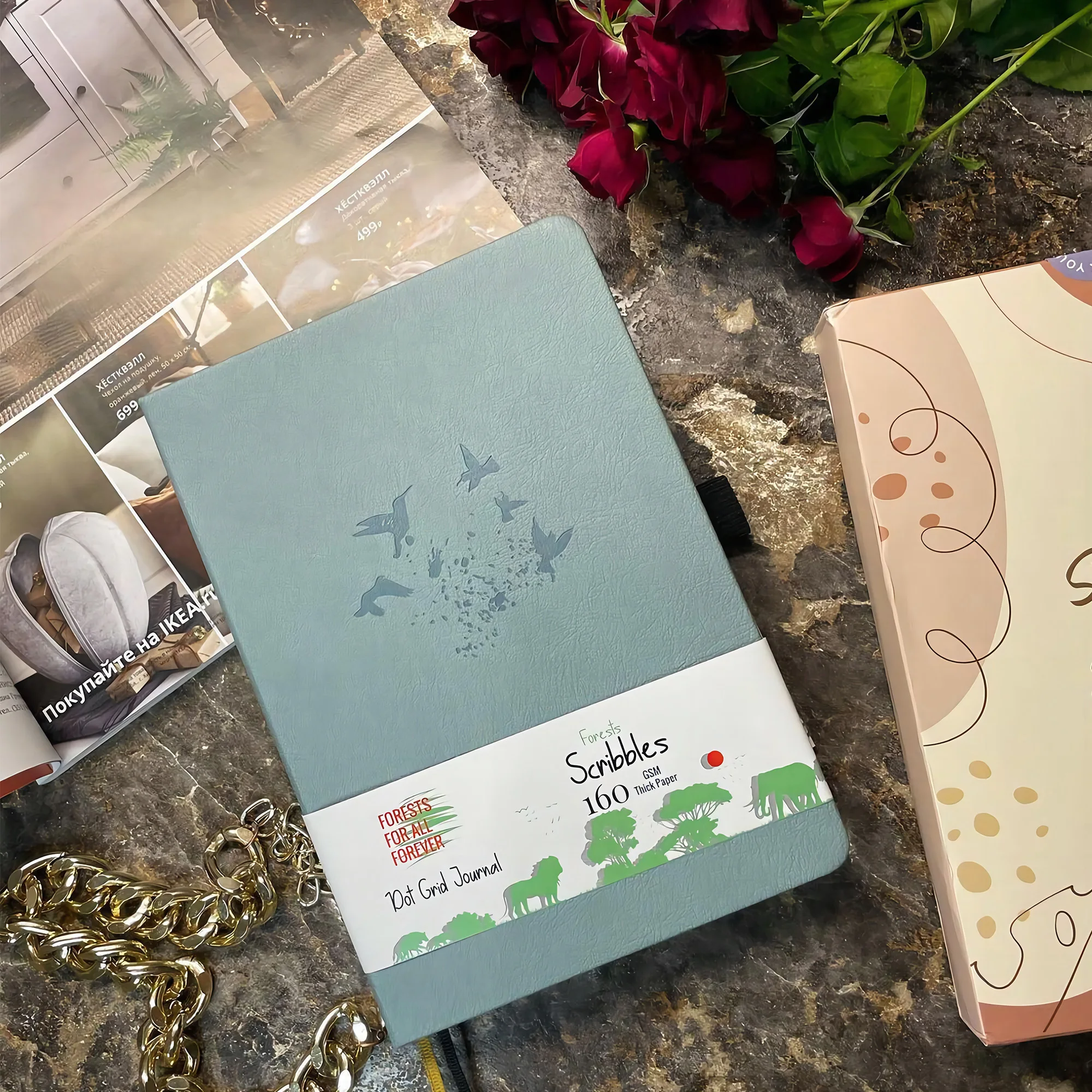 Sky-Birds-Bullet-Dotted-Journal-160gsm-Thick-Cream-Paper-Dot-Grid ...