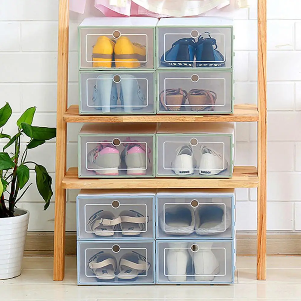 Shoe-Box-Shoes-Transparent-Plastic-Dustproof-Storage-Box-Stackable ...