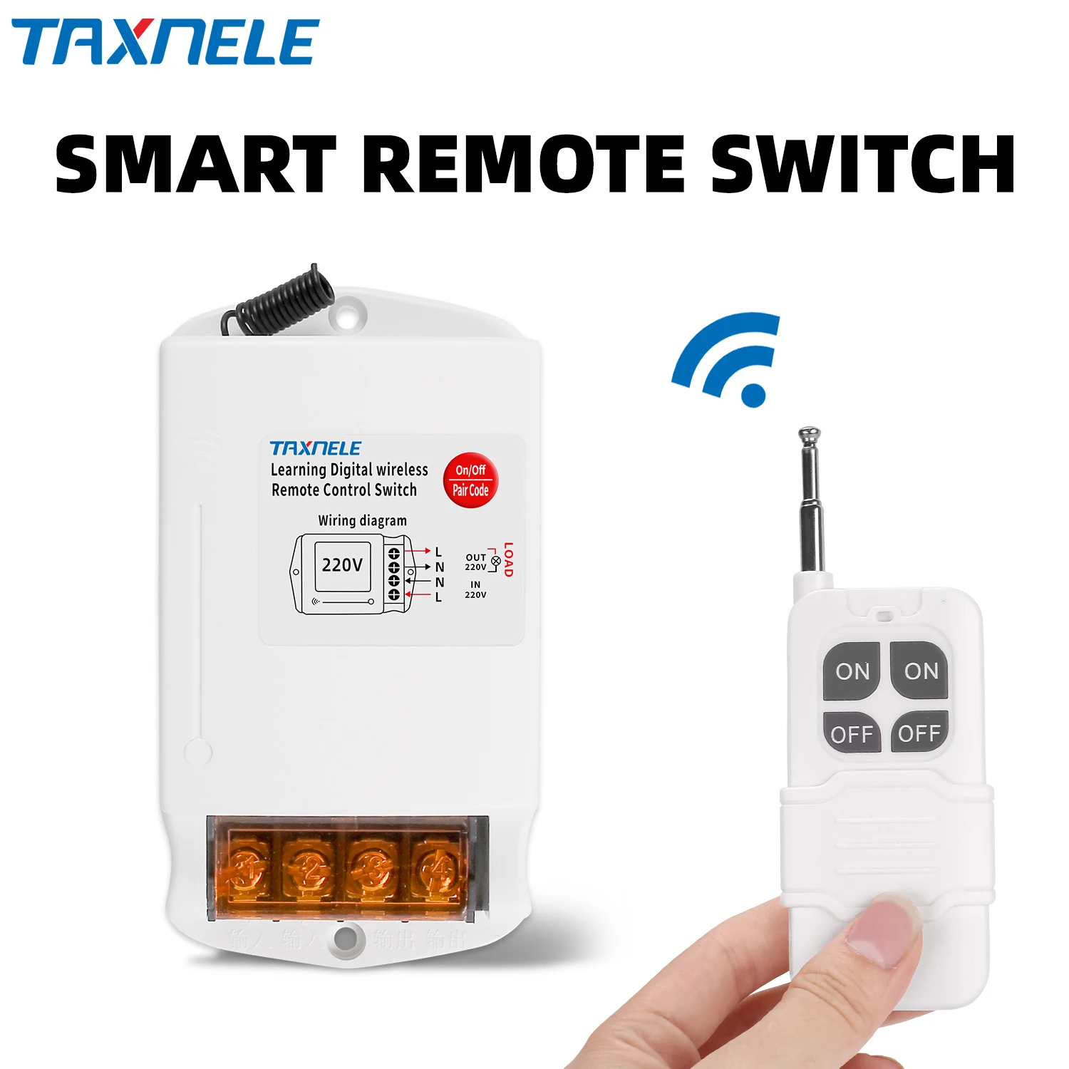220V-380V-High-Power-Remote-Control-Switch-Intelligent-Wireless-RF ...