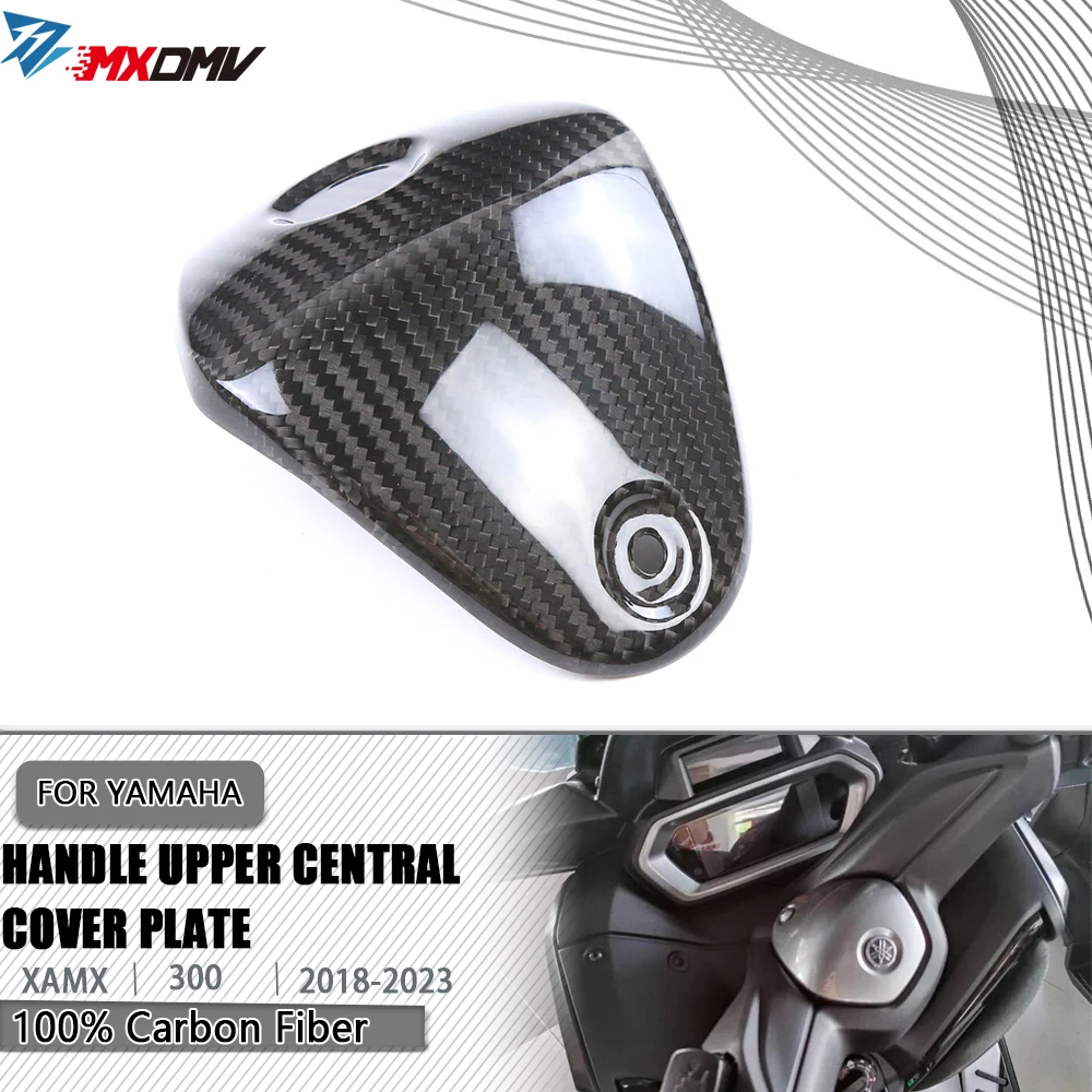 Carbon-Fiber-Handlebar-Upper-Central-Cover-for-Yamaha-XMAX-250-300-2017 ...