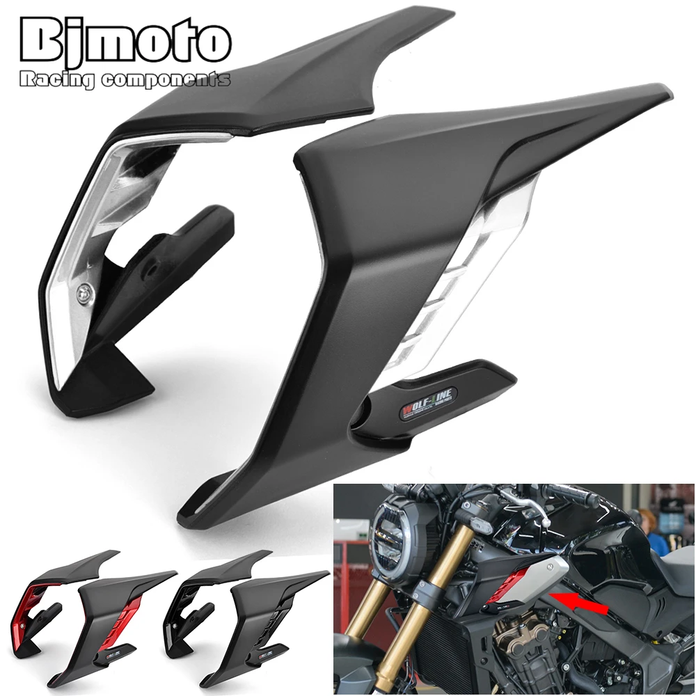 Para-Honda-CB650R-Carenagem-Frontal-Aerodin-mica-Winglets-Spoilers ...