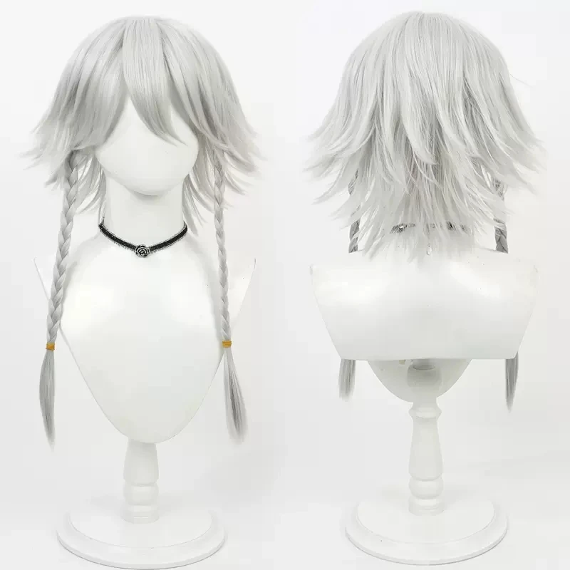 Anime TouHou Project Izayoi Sakuya Cosplay Wig Silver White Braided ...