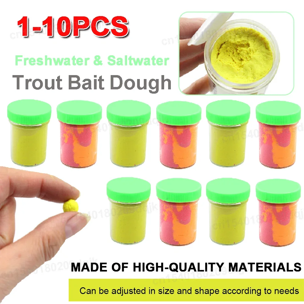 1-10pcs Trout Bait Dough Carp Fishing Baits Irresistible Scent and ...