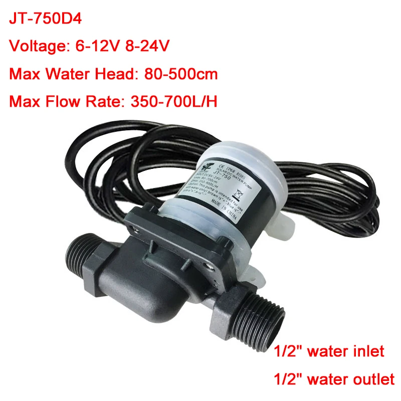 DC-12V-24V-Brushless-Mini-Super-Quiet-IP68-Water-Pump-4-Point-Thread ...