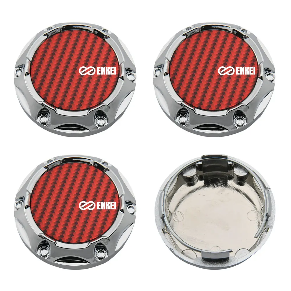 1Set/4PCS 64MM & 68MM Rim Caps ENKEI Logo Wheel Center Cap Wheel Cover ...