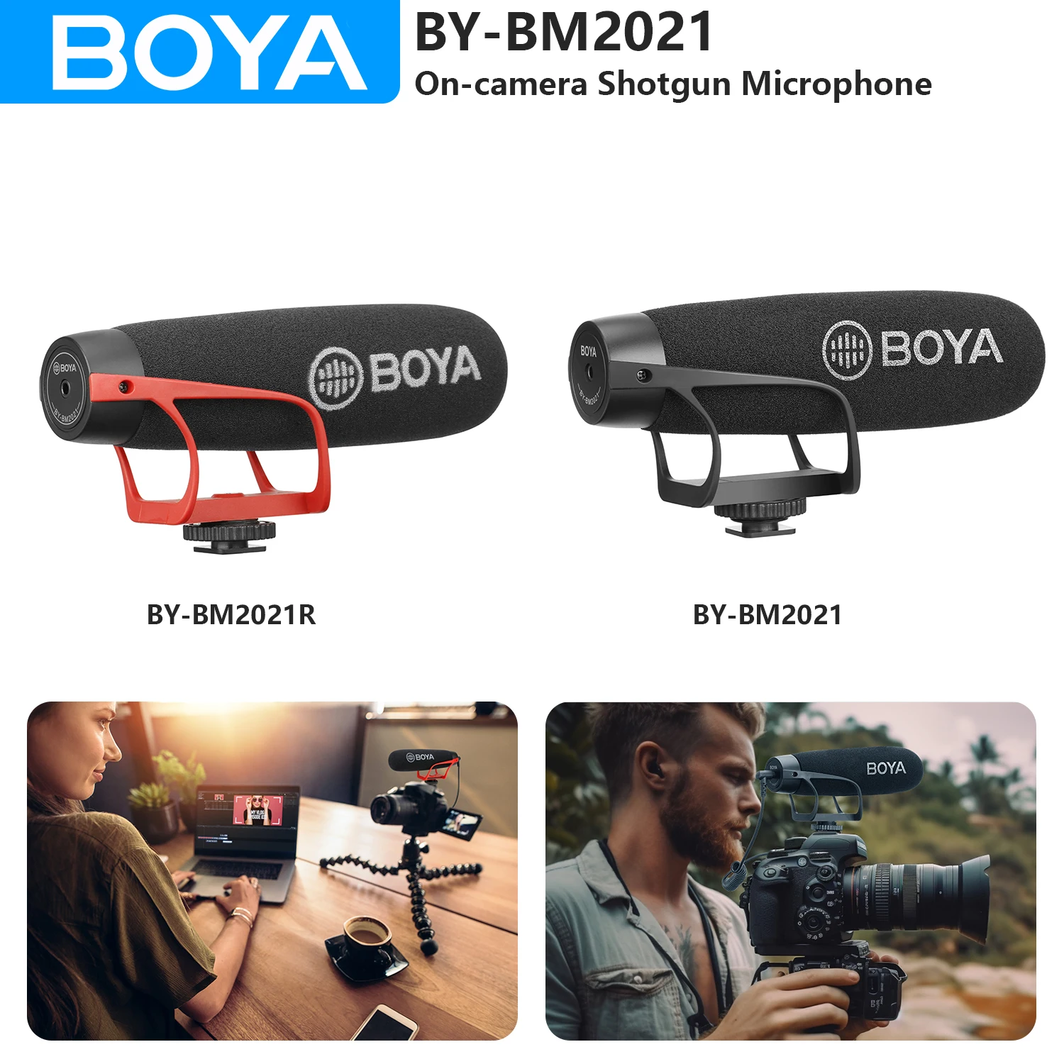 Boya By-bm2021 R Profissional Shotgun Condensador Microfone Para Pc ...
