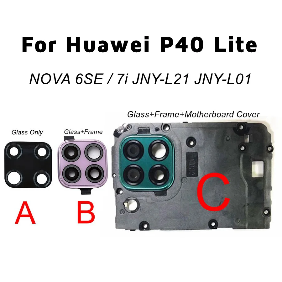 Original Rear Back Camera Lens Glass For Huawei P40 Lite Camera Glass ...