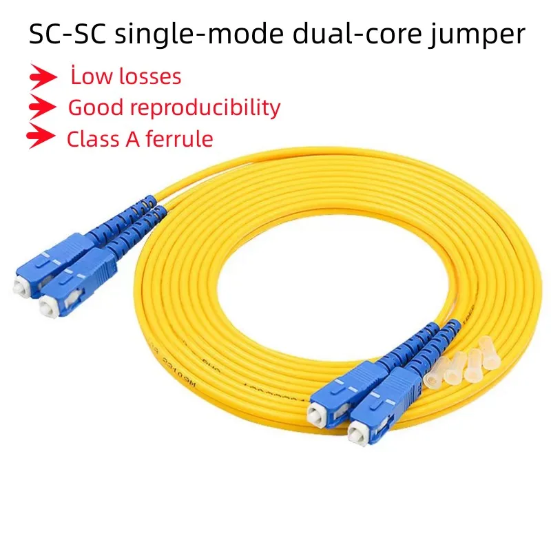 Carrier-Grade Fiber Optic Jumper SC-SC Single-Mode Dual-Core Pigtail ...