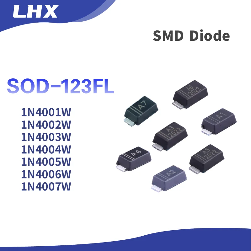100PCS-LOT-SMD-Rectifier-Diode-1N4001W-A1-1N4002W-A2-1N4003W-A3-1N4004W ...