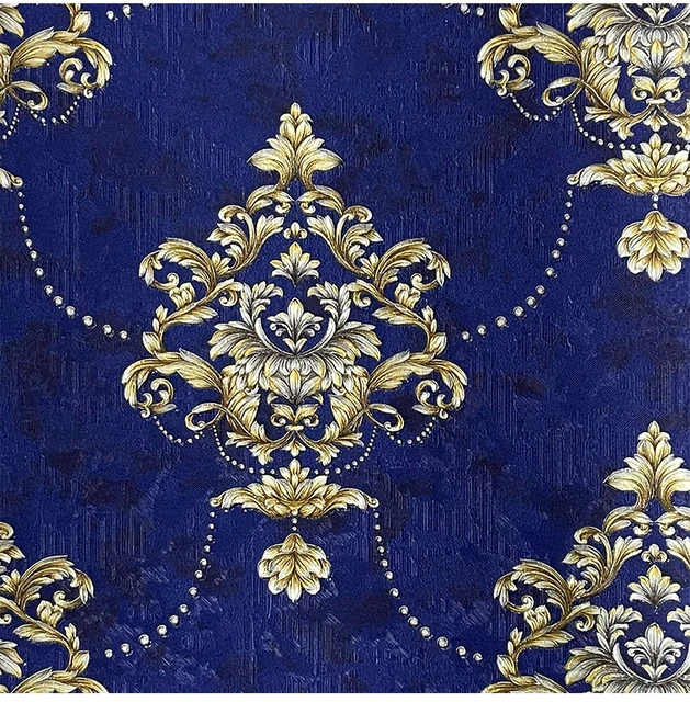 Royal Blue And Gold Wallpaper