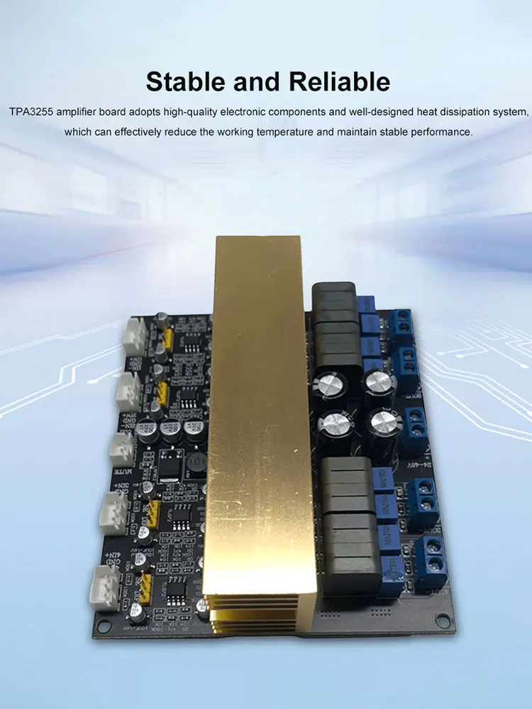 TPA3255-4-Channel-Digital-Class-D-Power-Amplifier-DC24-48V-315W-Mini ...
