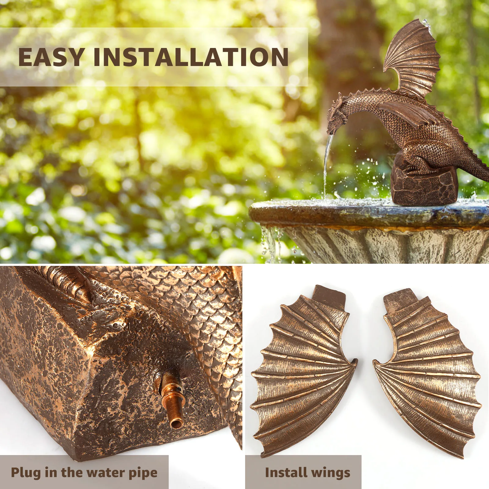 Dragon Water Fountain – Gardening Galore