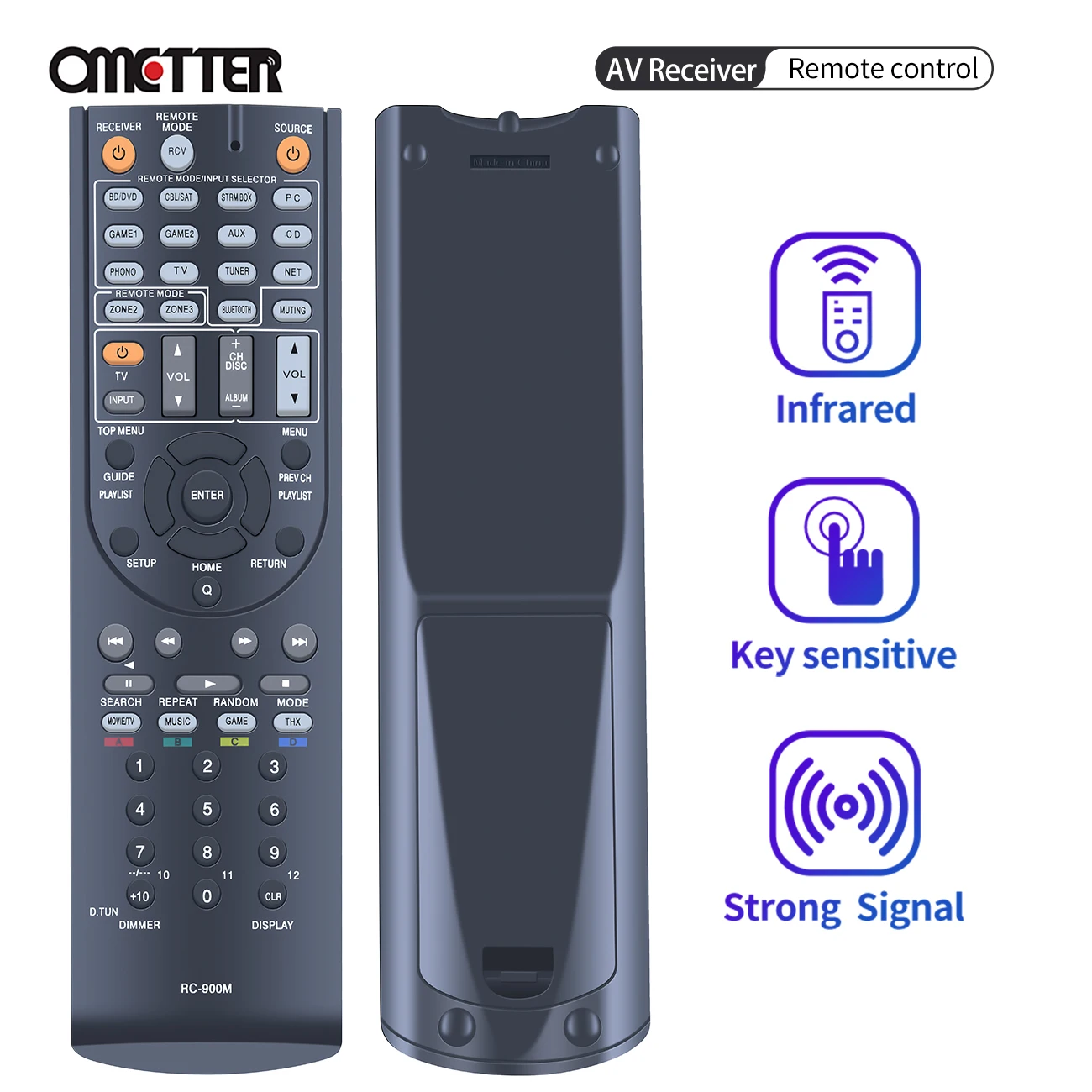 New-RC-900M-Fit-for-Onkyo-AV-Receiver-Remote-Control-TX-RZ900-TX-RZ800 ...