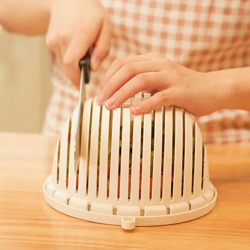 Chopper Vegetable Salad Cutter Cutting Bowl Vegetable Slices Cut Fruit ...
