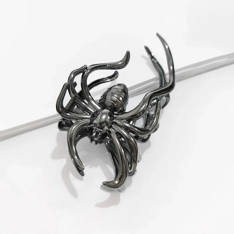 Trendy-Cool-Unique-Metal-Spider-Hair-Clip-Multiple-Shark-Claw-Hairpin ...