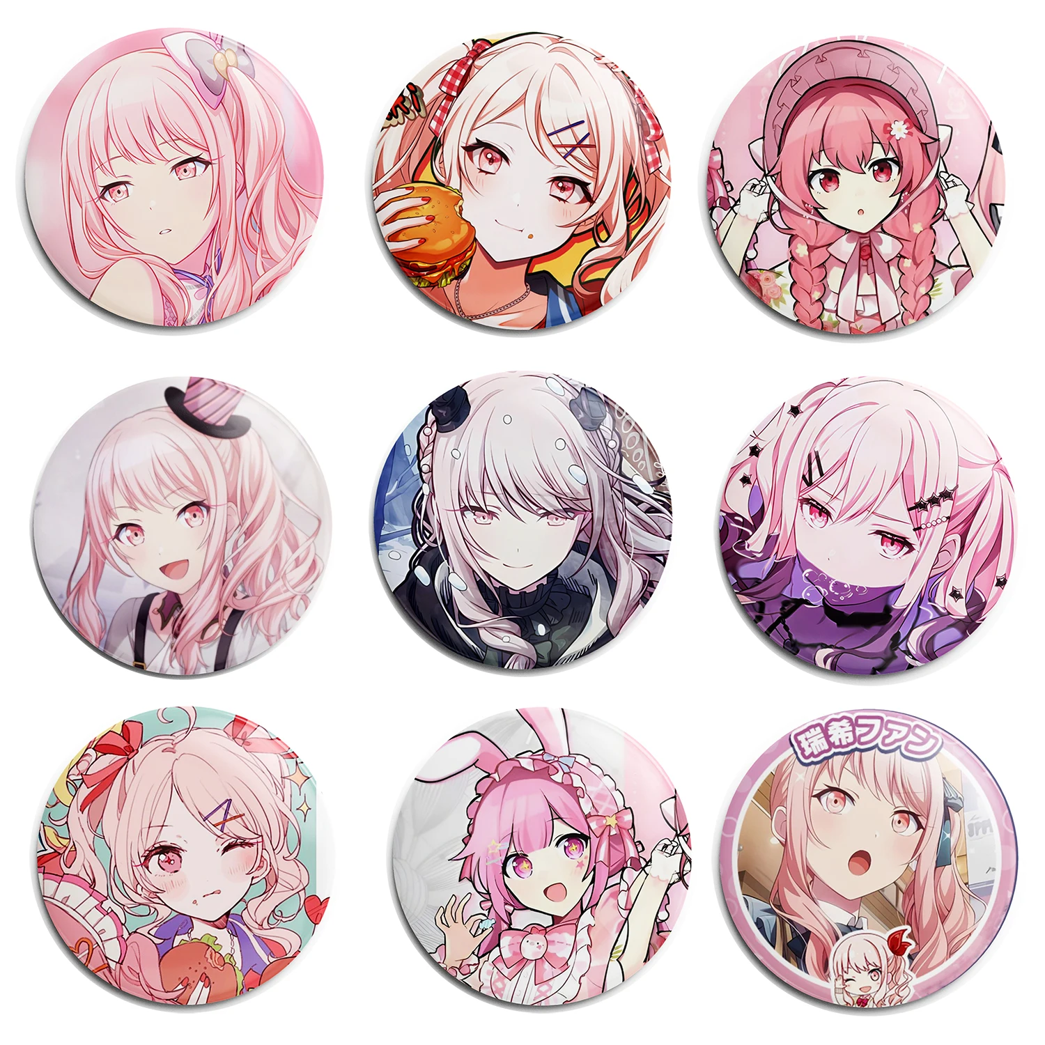 Akiyama Mizuki Cartoon Soft Button Lapel Anime Pin Brooch Jewelry ...
