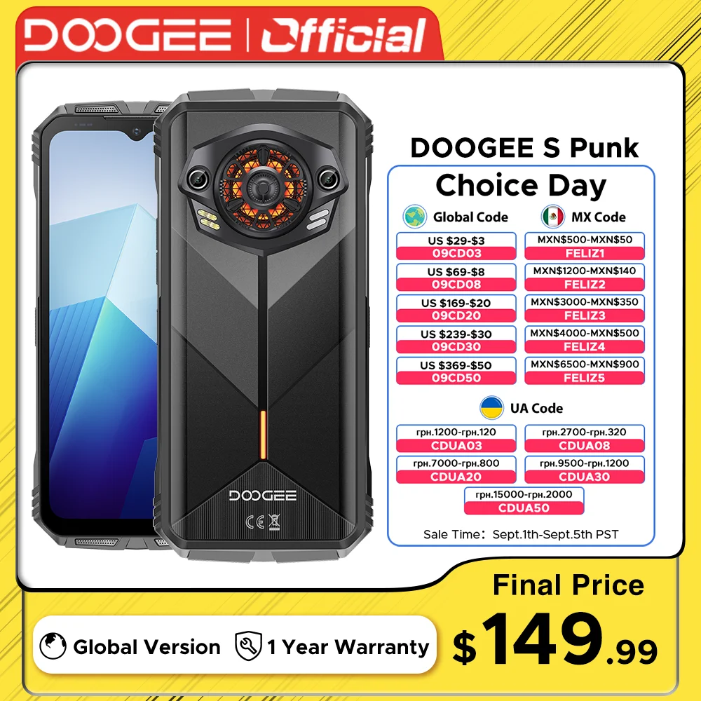 World-Premiere-DOOGEE-S-Punk-Rugged-Phone-LED-Light-Effect-6-58-90Hz ...