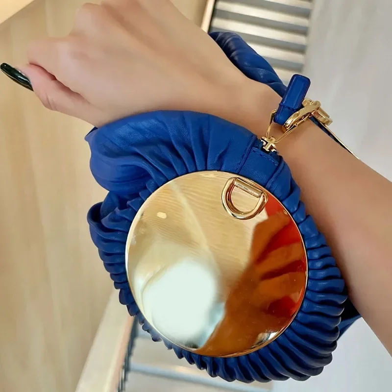 Brand-Designer-PU-Leather-Pleated-Women-s-Shoulder-Bag-Casual-Crossbody ...