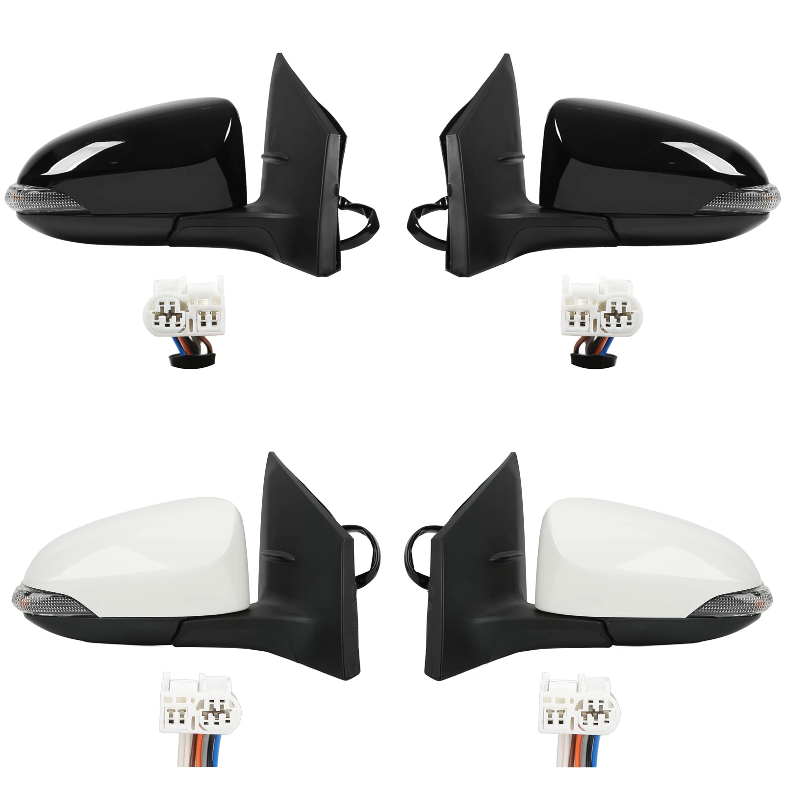 Car-Outer-Reversing-Mirror-7-Line-Left-Right-Side-Mirror-Assembly-with ...