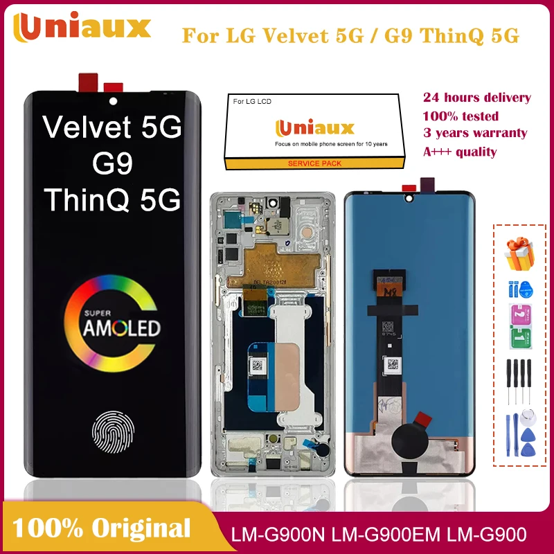6-8-Original-AMOLED-For-LG-Velvet-5G-LM-G900N-LCD-Display-Touch-Screen ...