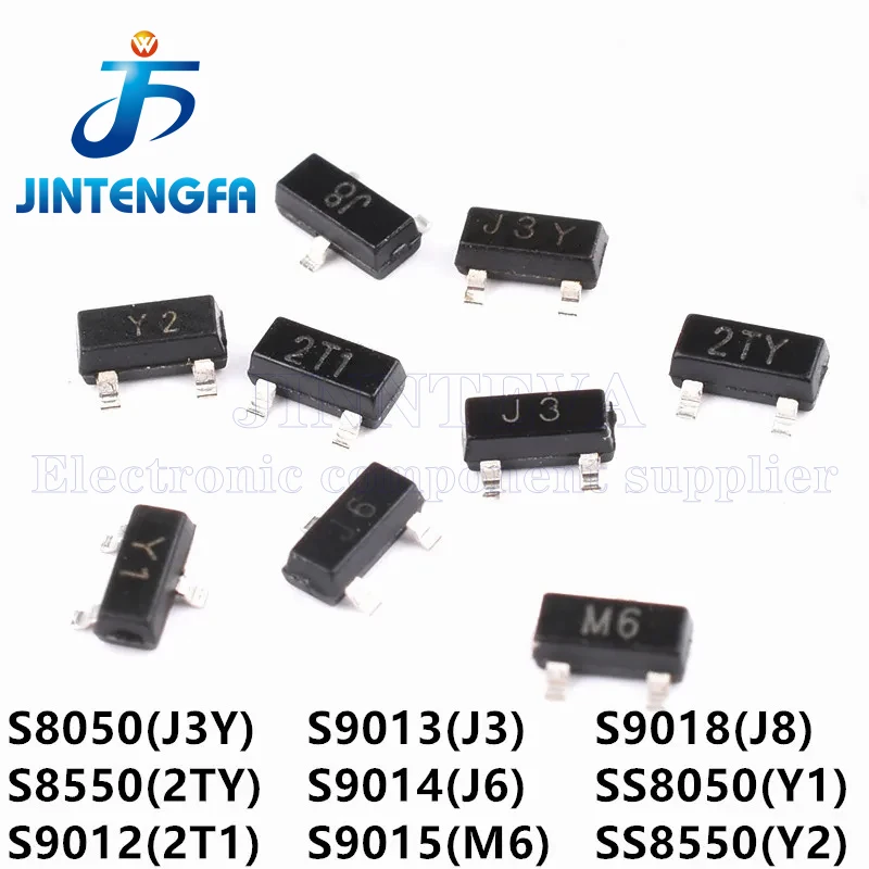 Transistor-PNP-S9012-S9013-S9014-S9015-S9018-2T1-J3-J6-M6-J8-SOT23-NPN ...