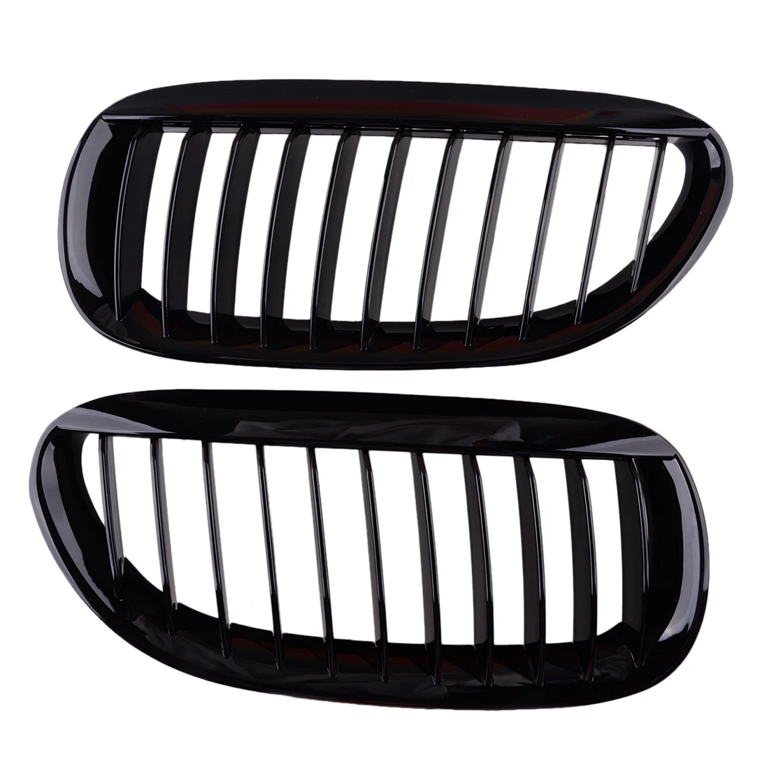 51137008915 51137008916 2Pcs Front Bumper Kidney Grille Fit for BMW 6 ...