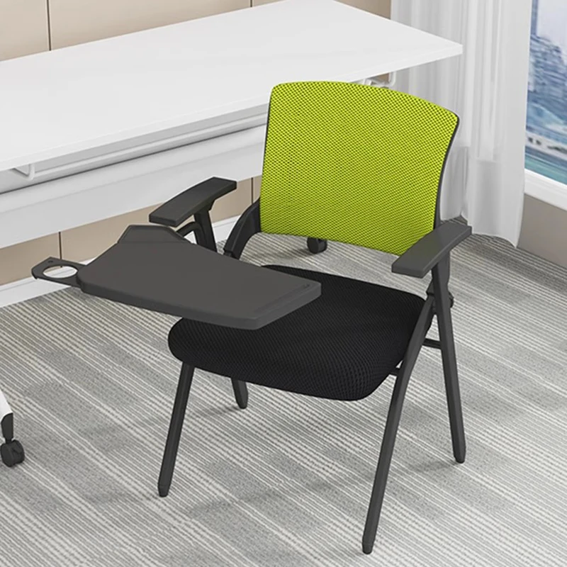 Folding-Ergonomic-Office-Chair-Desk-Writing-Board-Comfortable-Office ...