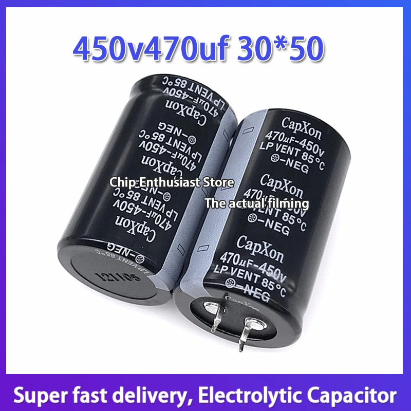 2PCS-Capxon-Aluminum-Electrolytic-Capacitor-450V470UF-30X50-Fengbin-LP ...