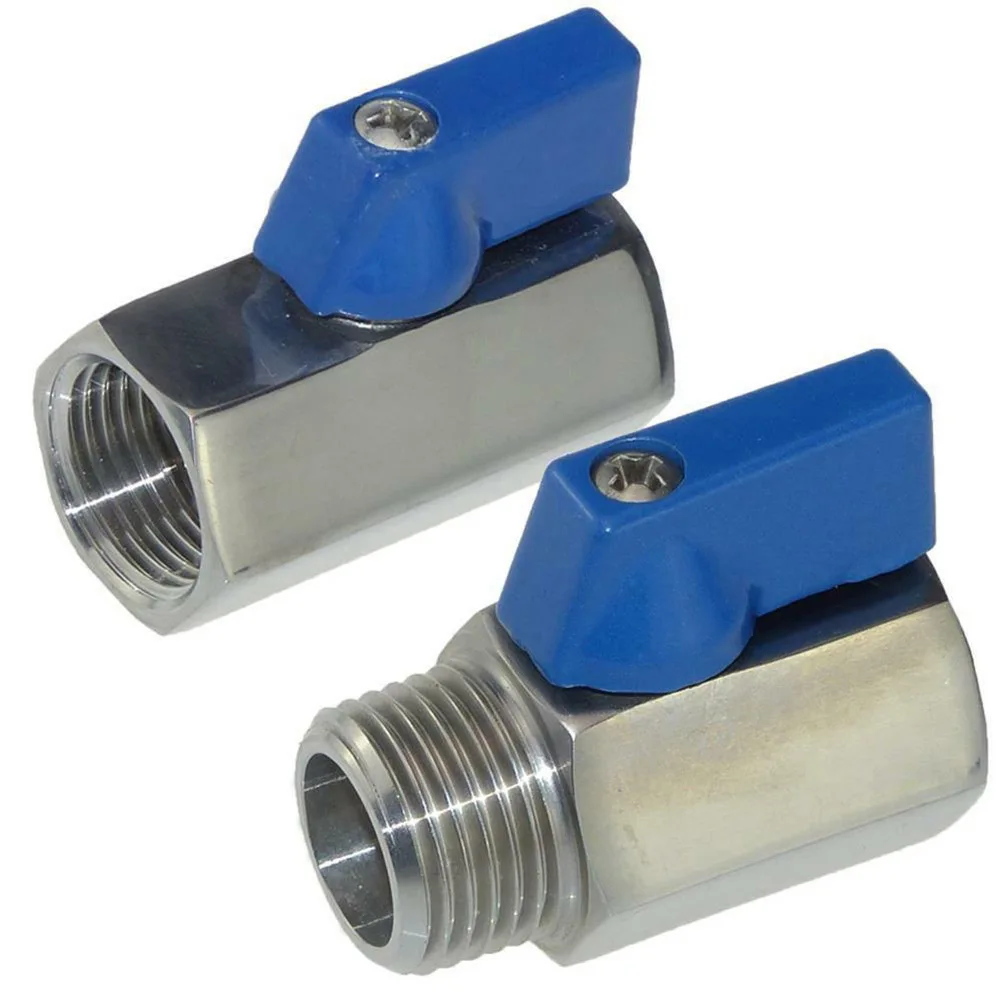 316-Stainless-Steel-Tap-Ball-Valve-1-4-3-8-1-2-Male-Female-Threaded ...