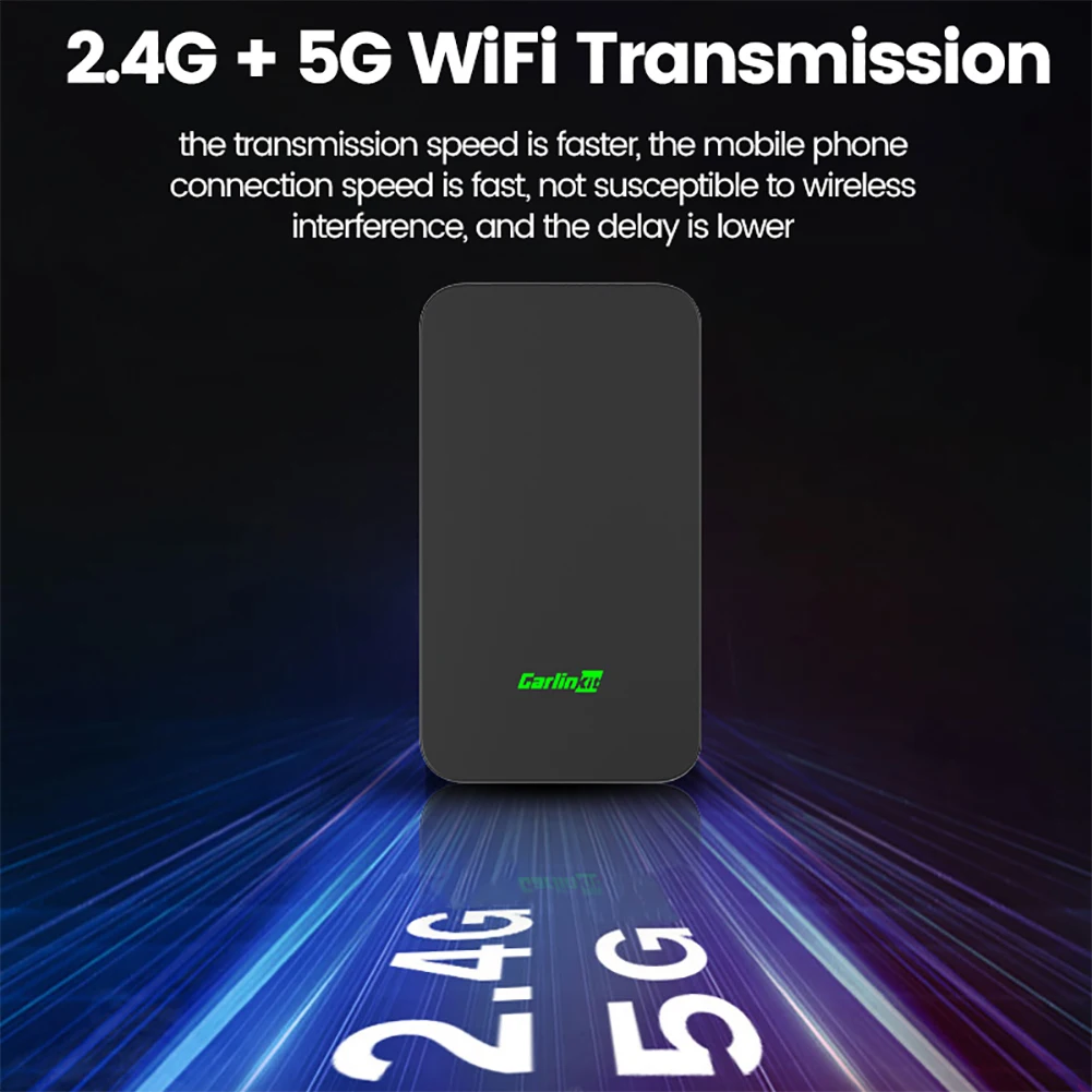 CarlinKit 5.0 2air Wired to Wireless Android Auto Box Wireless CarPlay ...