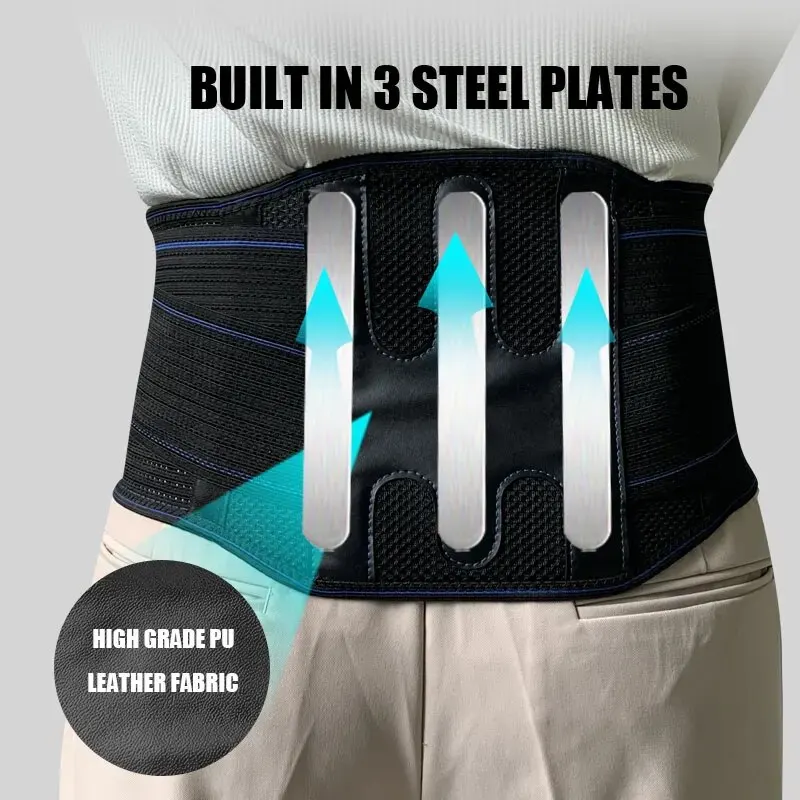 Professional-Back-Support-Brace-Adjustable-Lumbar-Support-for-Pain ...