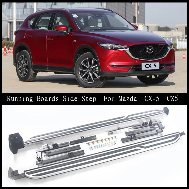 Running-Boards-Side-Step-For-Mazda-CX-5-CX5-2017-2023-Nerf-Bar-Pedals ...