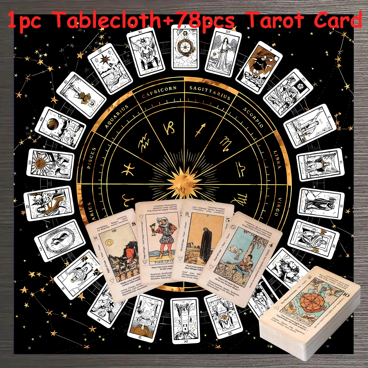 1pc-Tarot-Tableclot-with-78pcs-Tarot-Card-Mystical-Altar-Cloth-12 ...