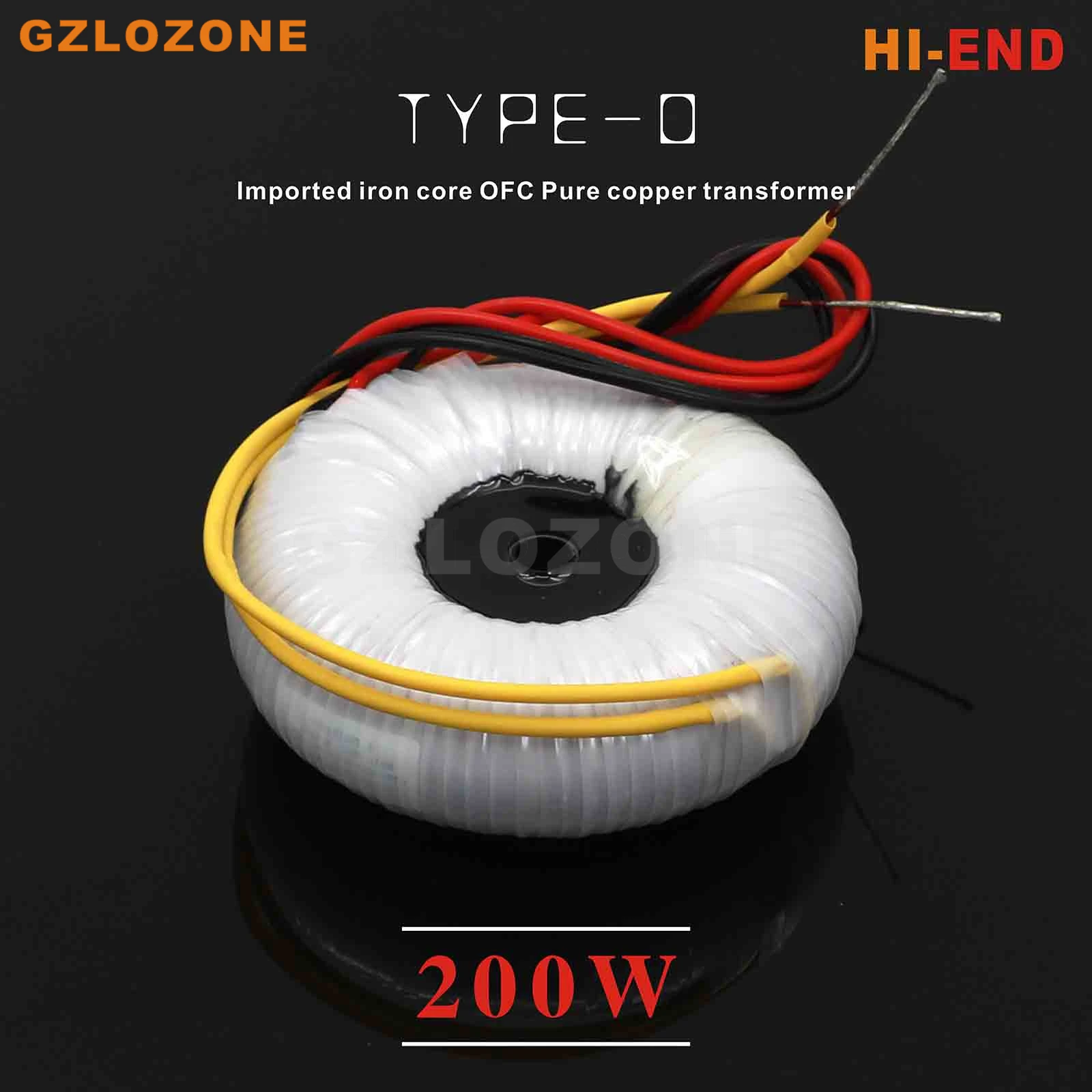 HI-END-115V-230V-200W-Type-O-Oxygen-free-copper-200VA-OFC-Pure-copper ...