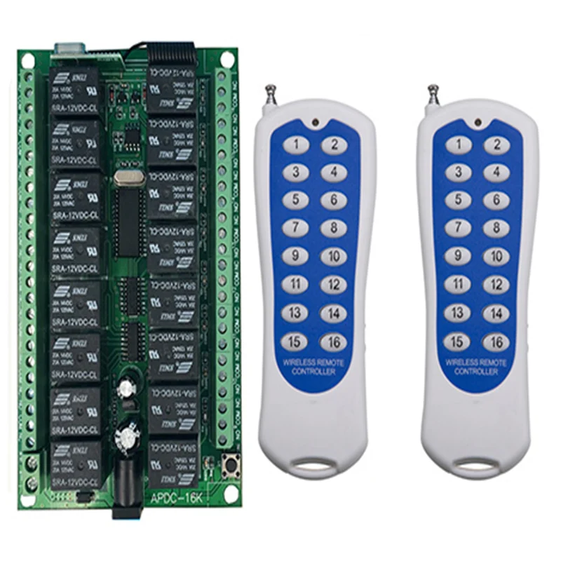 1000M-Long-Range-DC12V-16CH-Radio-Controller-RF-Wireless-Remote-Control ...