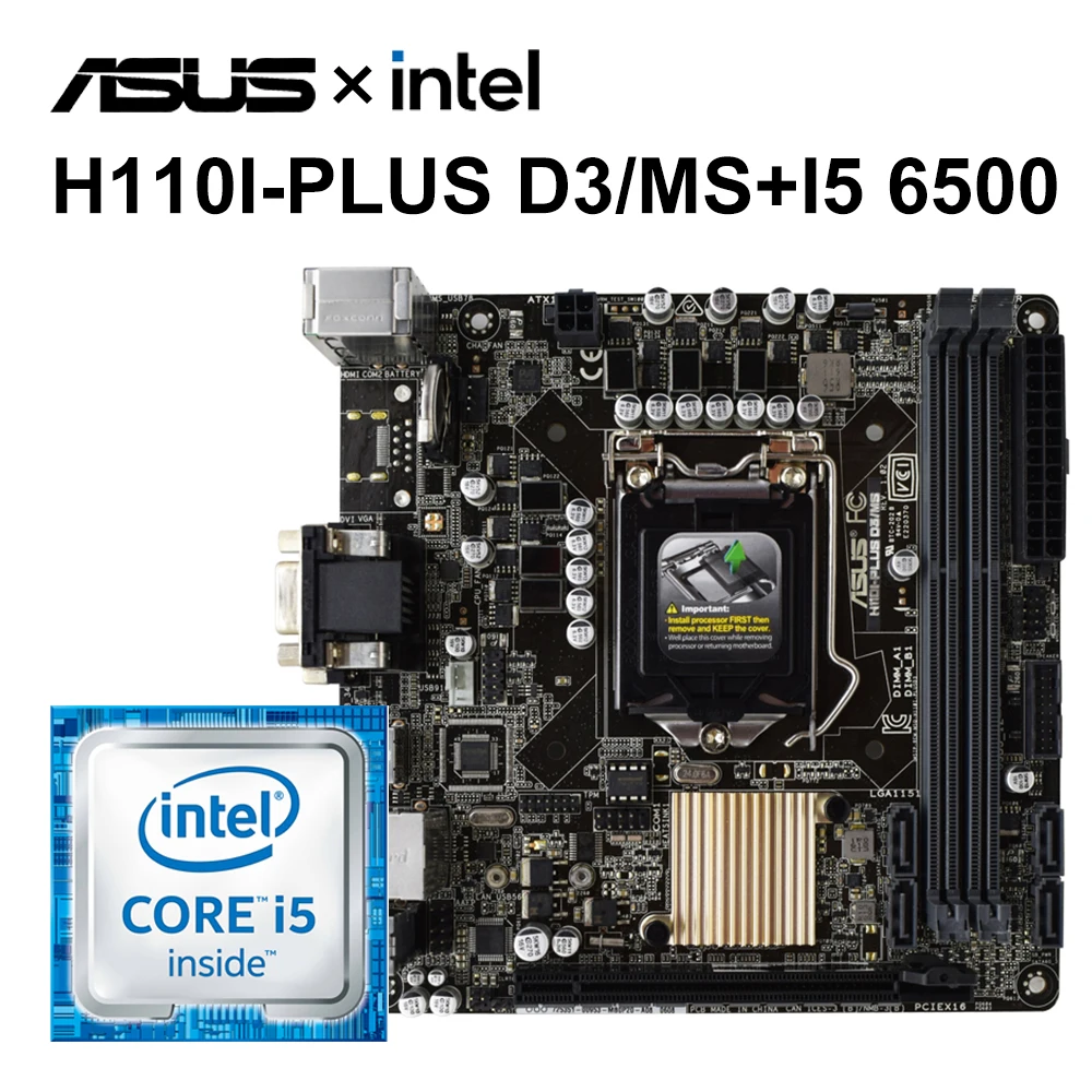Asus-H110I-PLUS-D3-MS-Motherboard-Kit-with-i5-6500-CPU-Kit-H110-Chipset ...