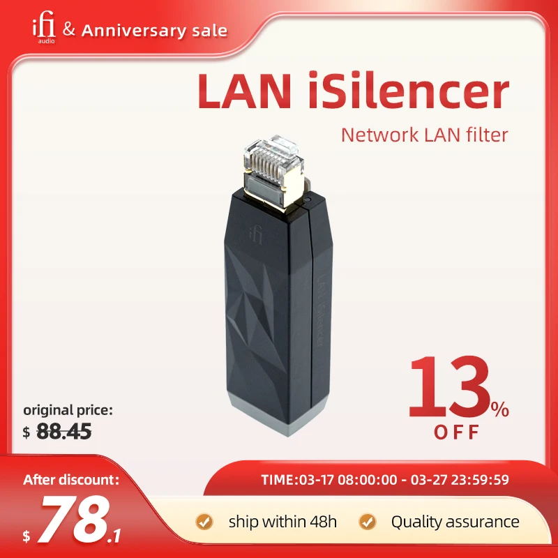 iFi-LAN-iSilencer-Signal-Balanced-Power-Purify-Filter-Actively-Removes-Background-Noise-Signal ...