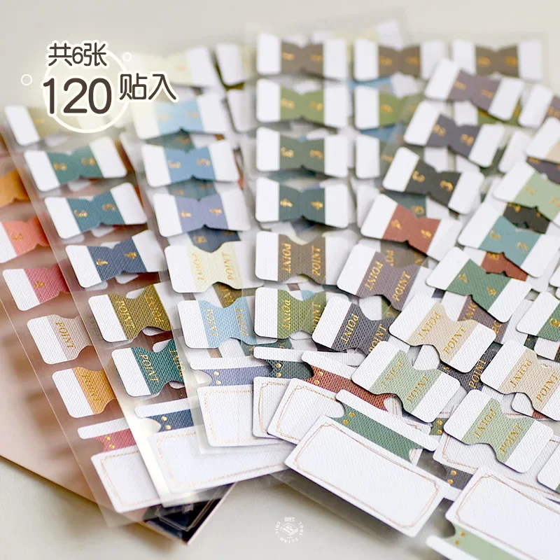 Fromthenon-Vintage-Bronzed-Gold-Index-Sticker-Sticky-Bookmark-Planner ...