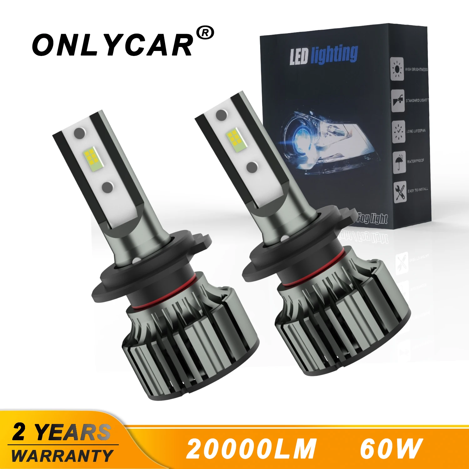 H7 LED Car Lights 10000LM LED H11B 320W H11 H8 H9 9012 HIR2 9005 9006 HB3 HB4 PTF Low Beam ...