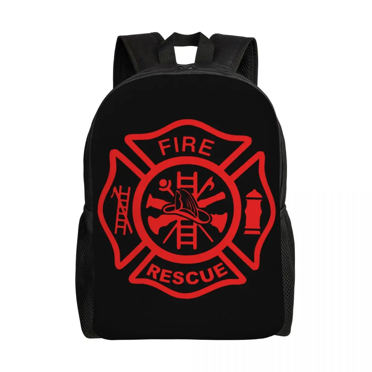 Custom-Fire-Rescue-Firefighter-Backpack-Women-Men-Fashion-Bookbag-for ...