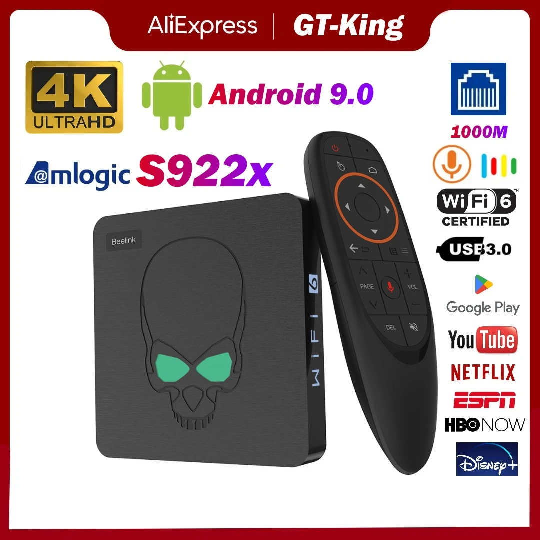Tv Box Beelink Gt King Amlogic S922x | Box Android Tv Beelink Gt King ...