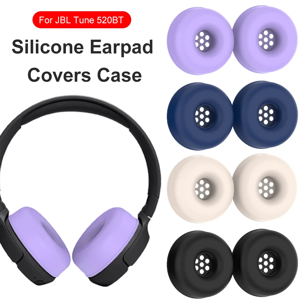 Silicone Earpad Covers Case for JBL Tune 520BT Headphones Ear Pads ...