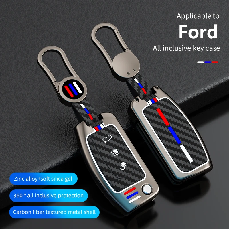 Folding-Key-Zinc-Alloy-Car-Key-Case-Cover-for-Ford-Fiesta-Focus-2 ...