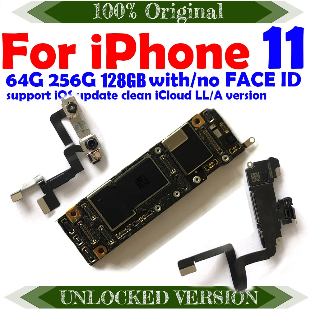 Motherboard For iPhone 11 Clean iCloud 64gb Mainboard With System 256gb ...
