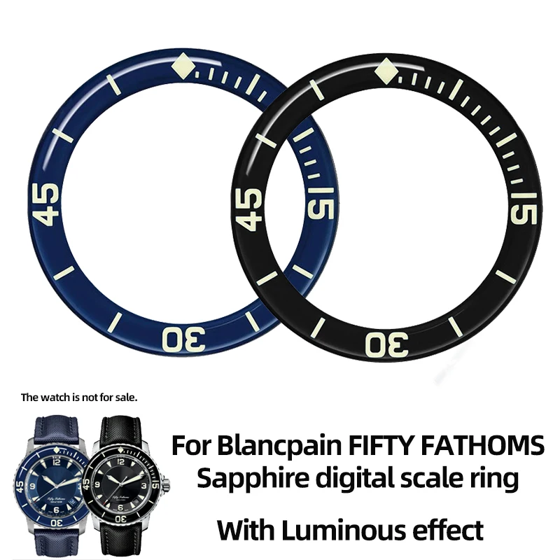 Sapphire-ceramic-digital-watch-ring-For-Blancpain-Fifty-Fathoms-5000 ...